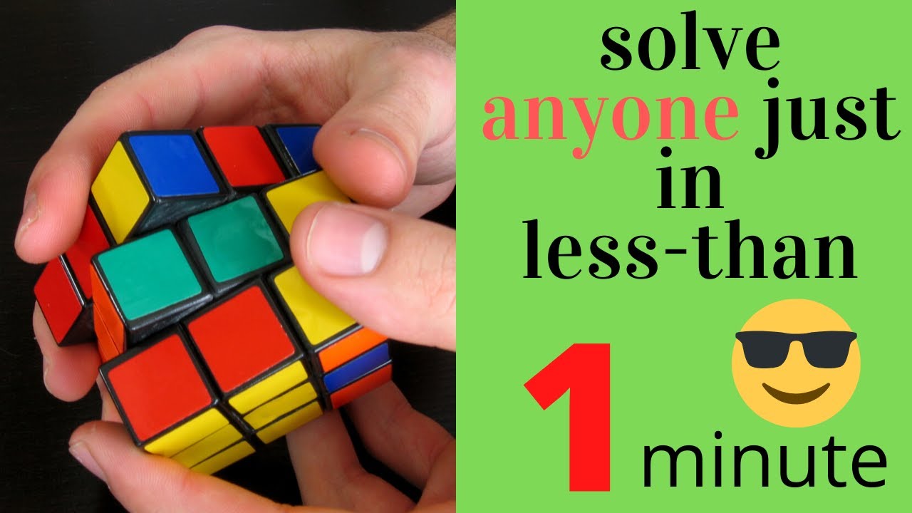 Solve Rubic cube using only One formula - YouTube