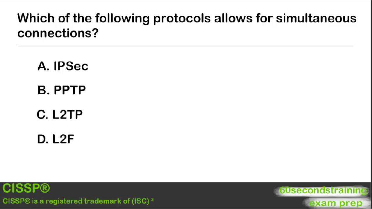CISSP - Simultaneous connections - YouTube