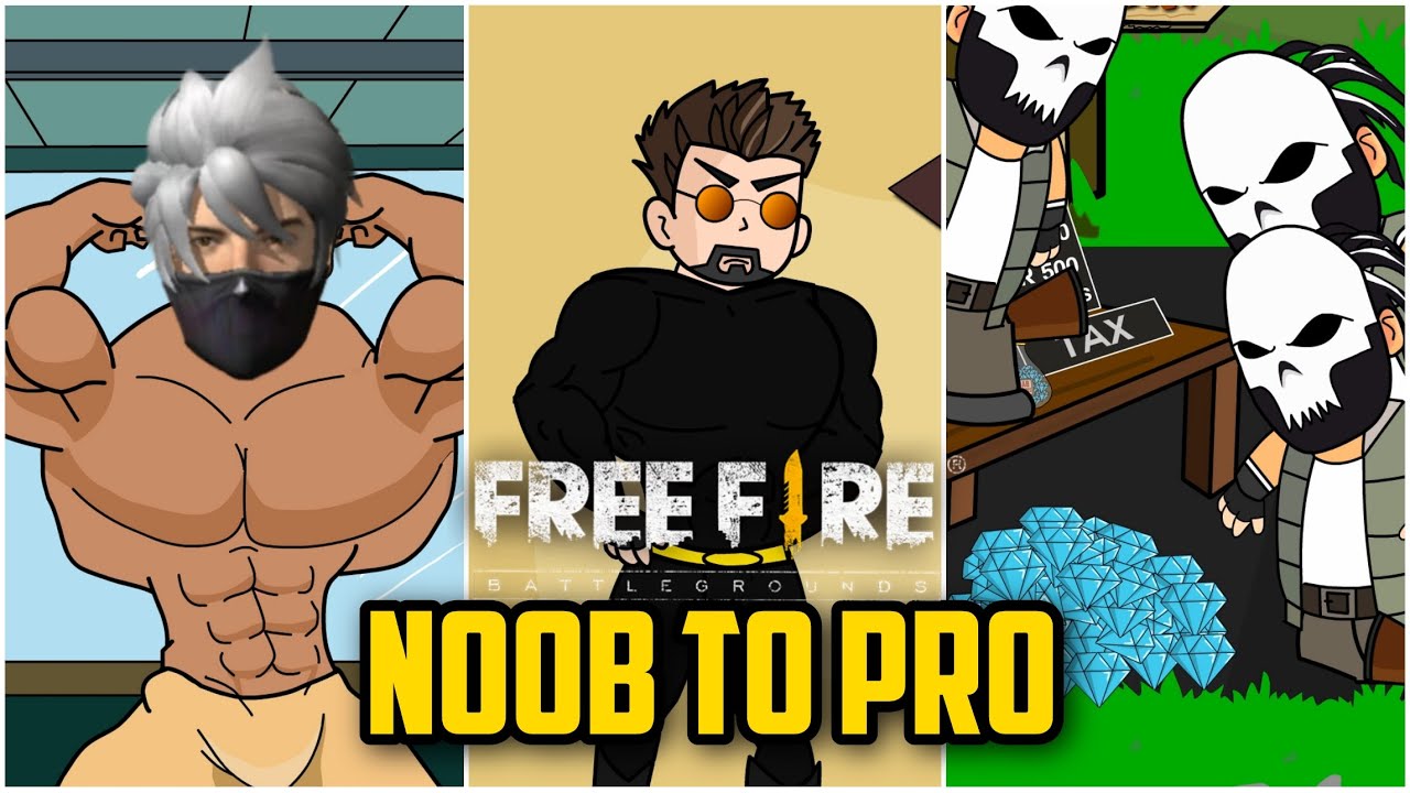 Free Fire Adam Noob Story | Free Fire Noobs To Pro | Adam Is Not A Noob ...