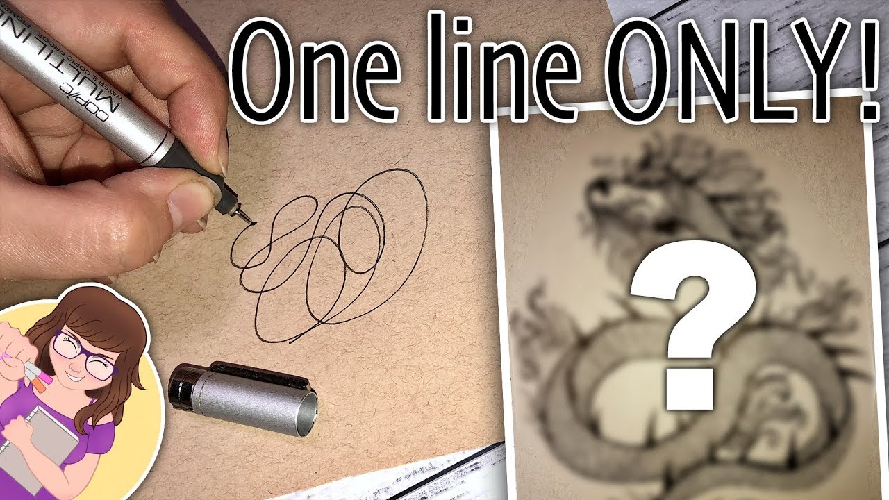 The ONE LINE ART CHALLENGE! - Do not lift that pen! - YouTube