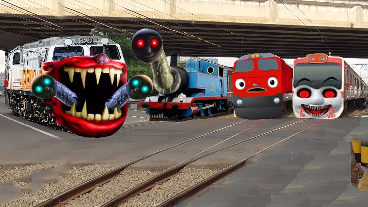 Wow Ada KRL Panjang Berubah Jadi Kikiko Exe, Kereta Loco, Thomas Exe VS ...