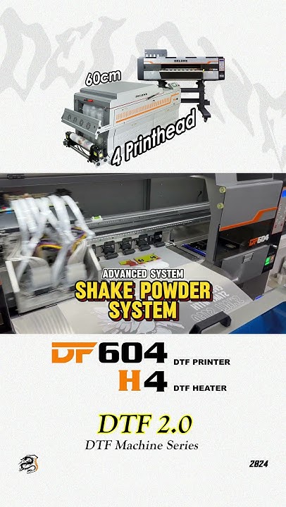 Demo Print - Delone DF-604 DTF Machine - YouTube