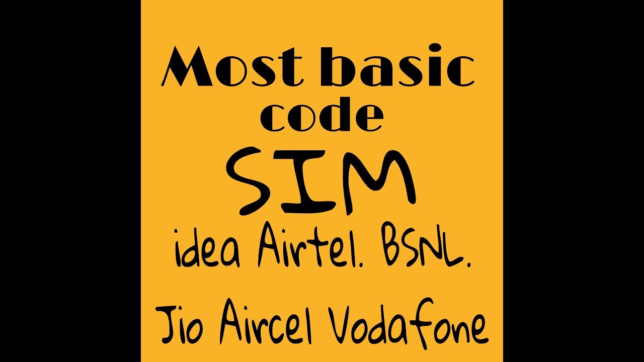 Basic Code For SIM Card YouTube basic-code-for-sim-card-youtube