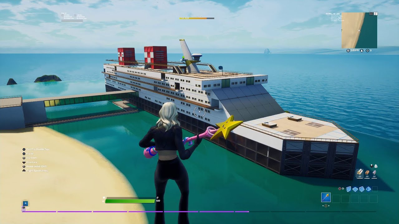 TOUR OF MY CRUISE SHIP IN FORTNITE! - YouTube