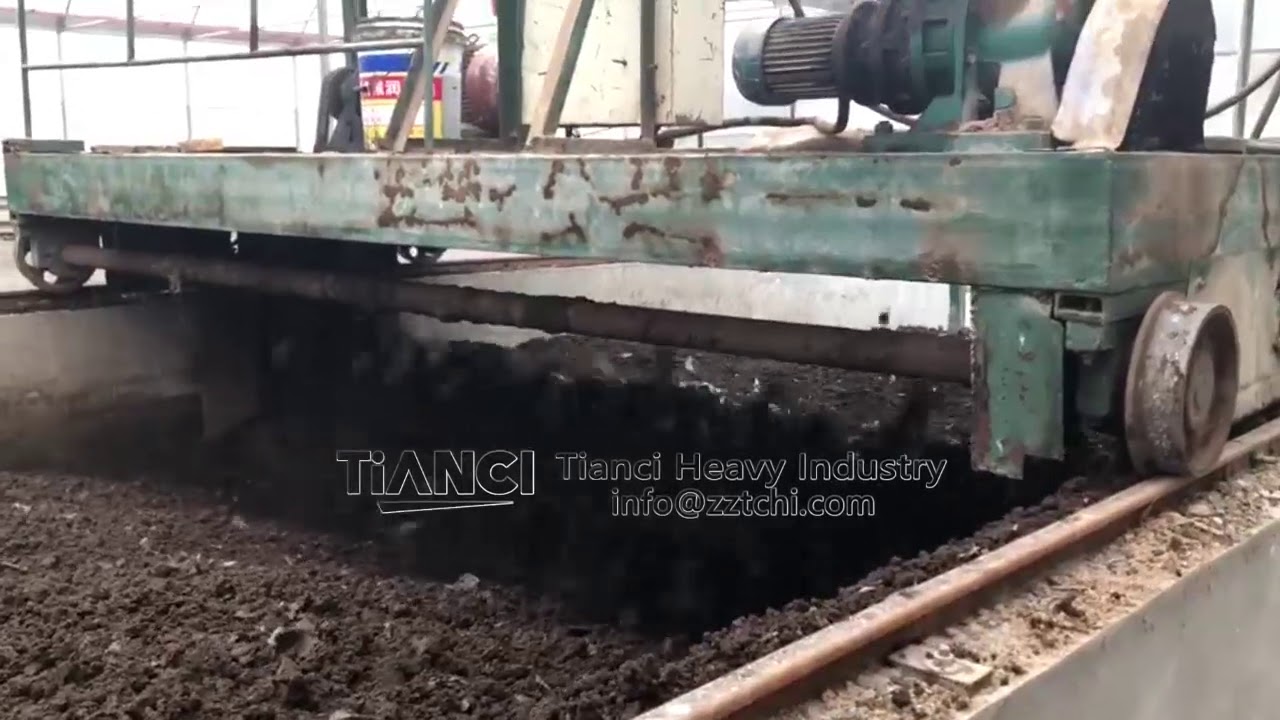 Compost Turning Machine - YouTube