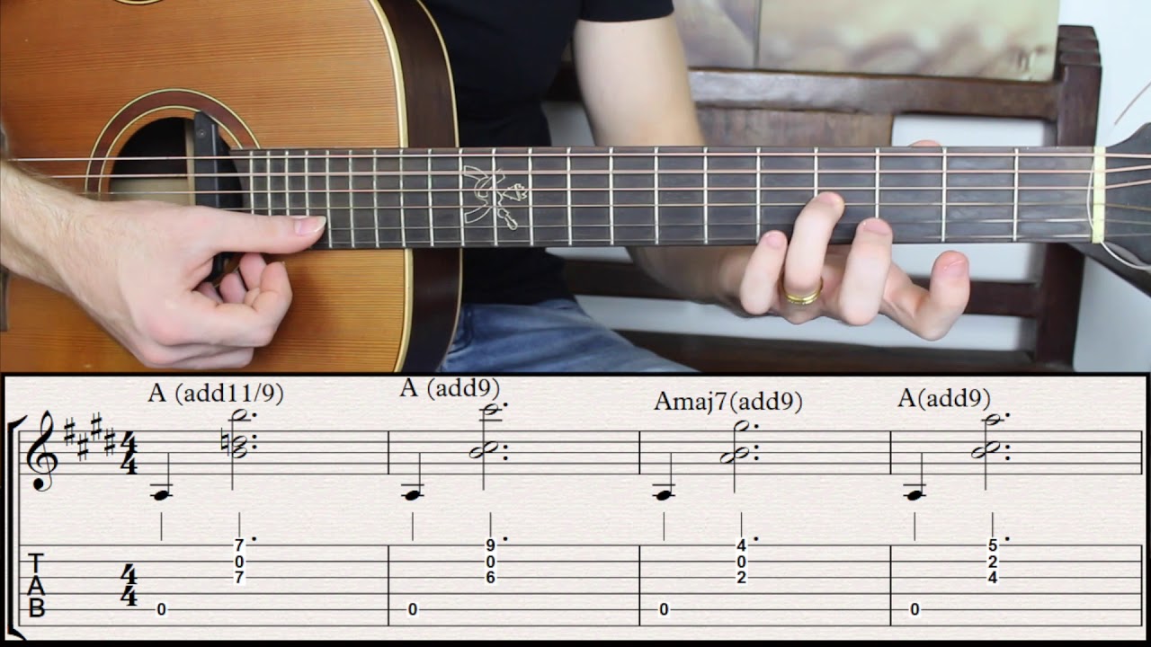 Amazing Fingerstyle Chords Only Possible in A major Key - YouTube