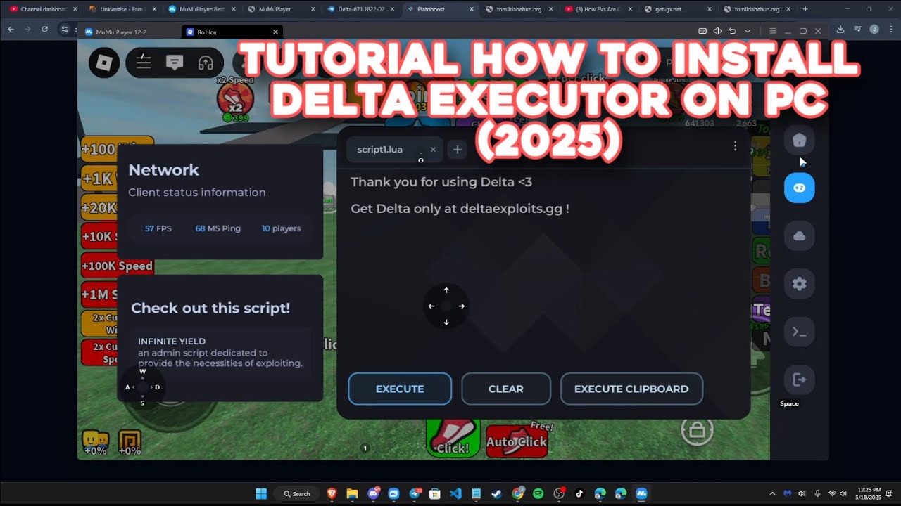 How to download delta executor on pc using Mumu Player 12 | Best Roblox ...