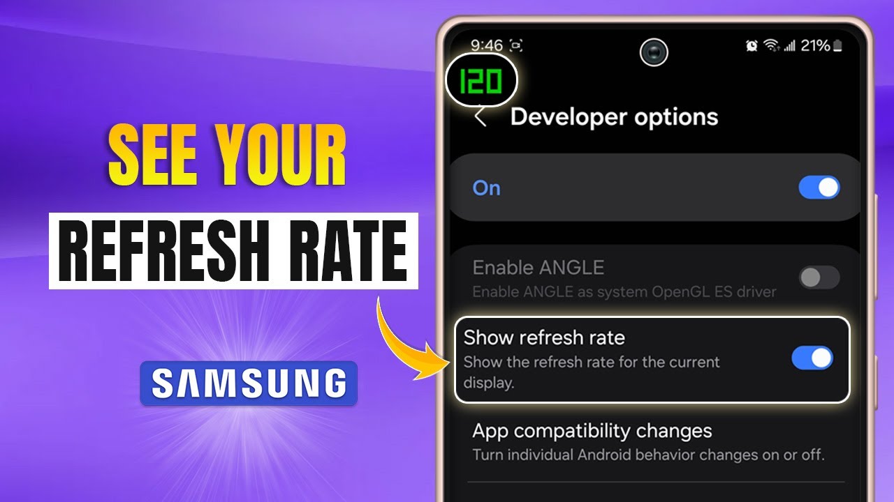 How to Find Refresh Rate on Any Samsung | See Refresh Rate in Samsung ...