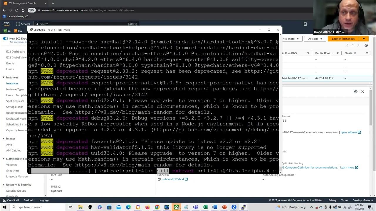 HardHat React.js Hello World DAPP on AWS EC2 - YouTube