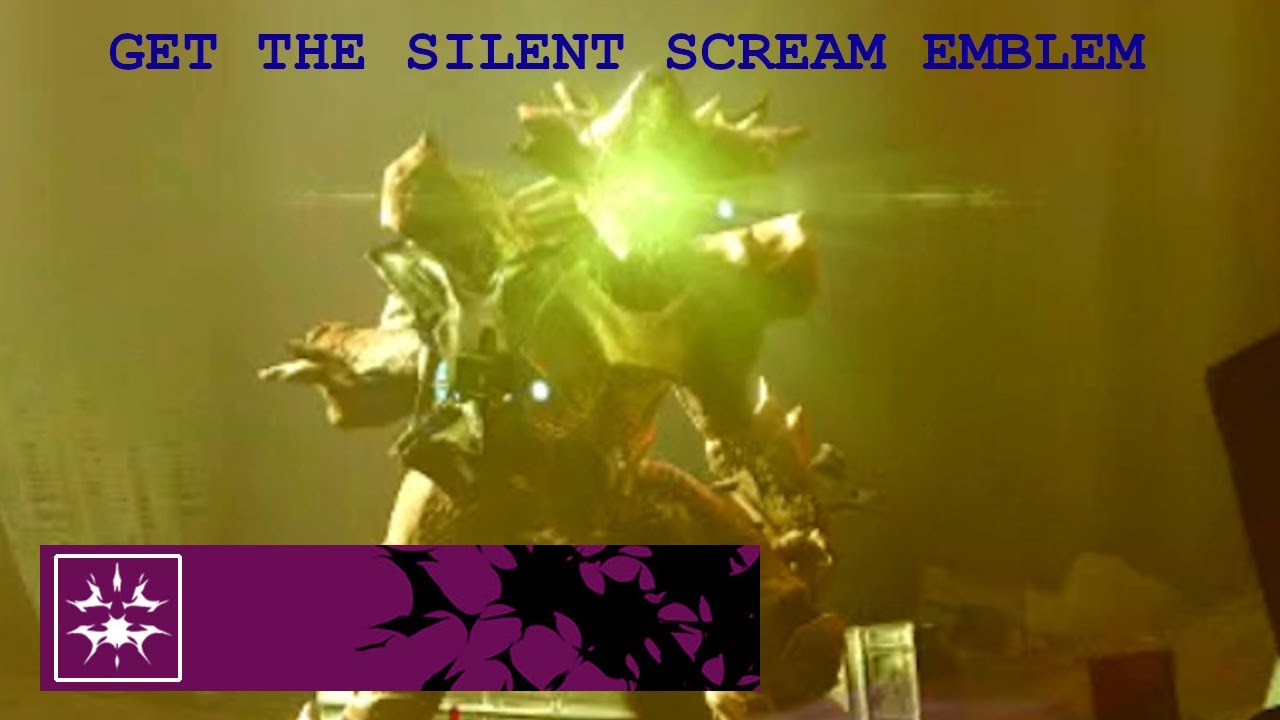 How to get the 'Silent Scream' emblem - YouTube