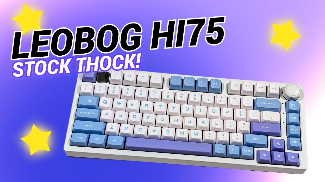 Leobog Hi75 Prebuilt Review and Sound Test - YouTube