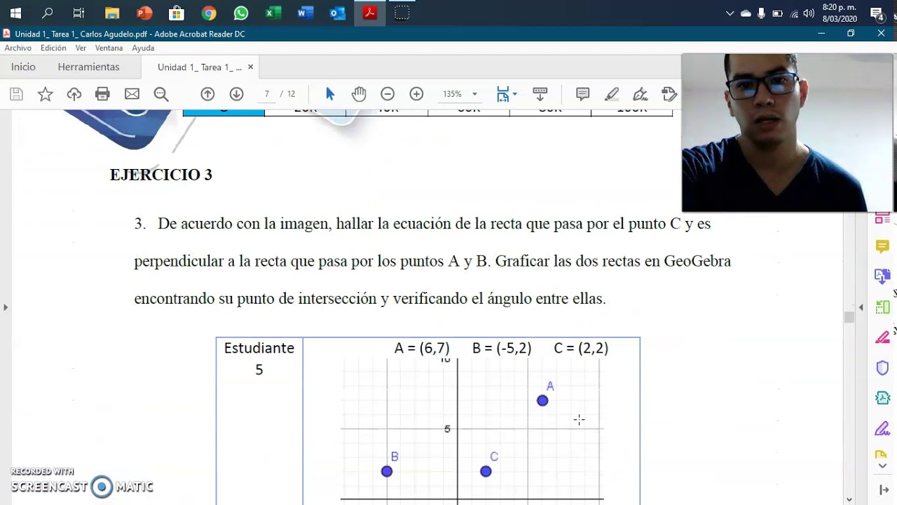 Unidad 1- Tarea 1- Calculo Lineal - Grupo 354 - YouTube