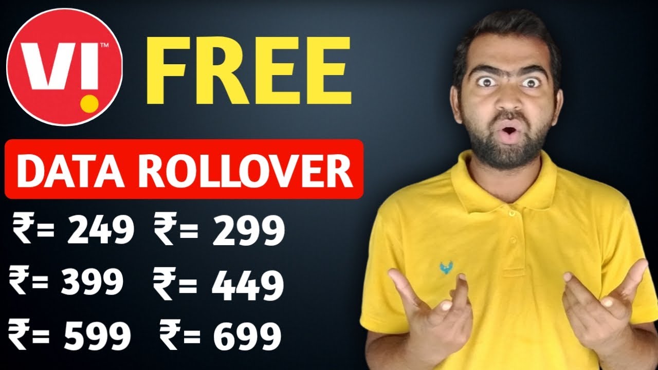 Vi Free Data Rollover Pack 249, 399, 599,299,449,699 Plans | Vi Weekend ...