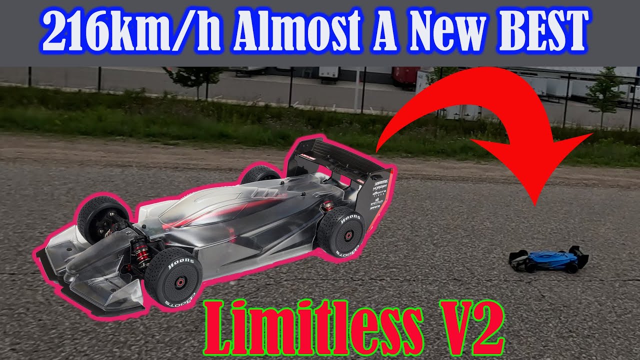 Arrma Limitless V2 Insane Acceleration to 216kmh BUT a CRASH ...