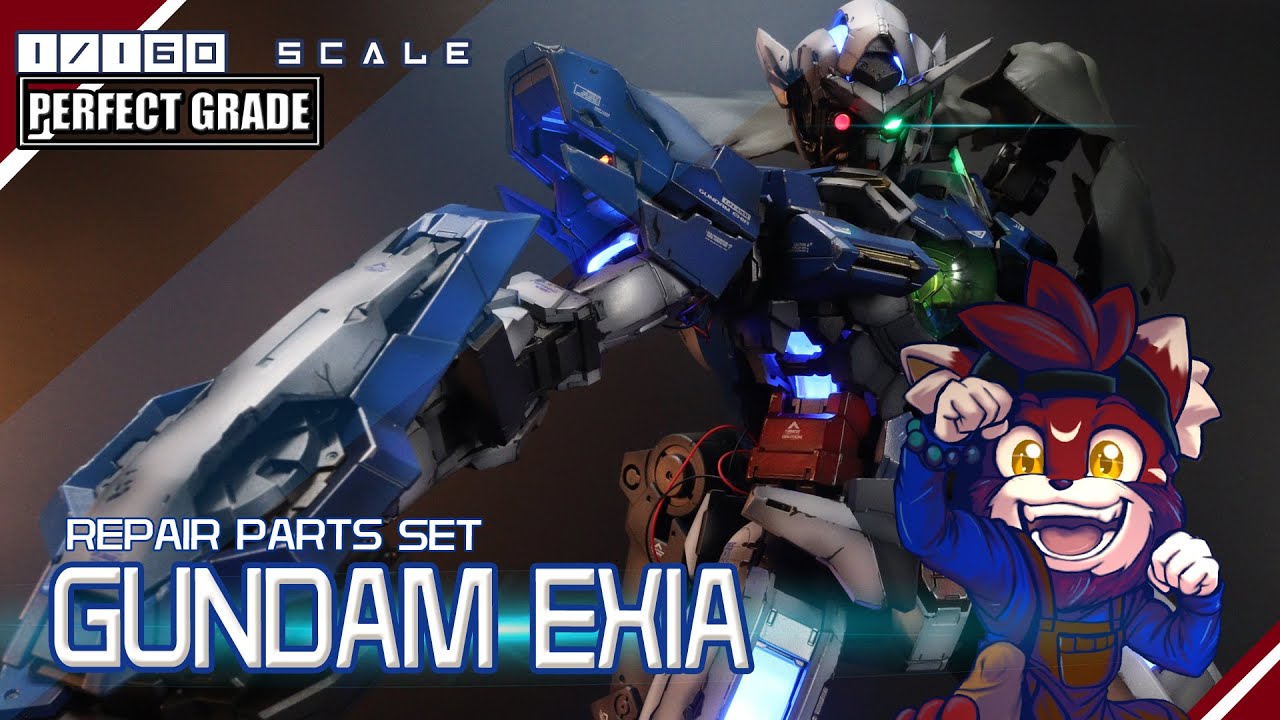 #newtype #Otakubuilder Perfect Grade Repair Parts Set Gundam Exia! (4K ...