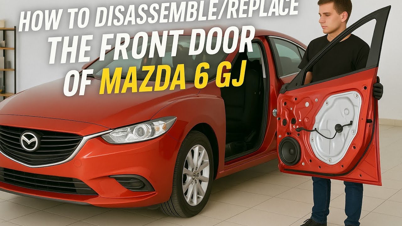 How to disassemble/replace the front door of the mazda 6 GJ - YouTube