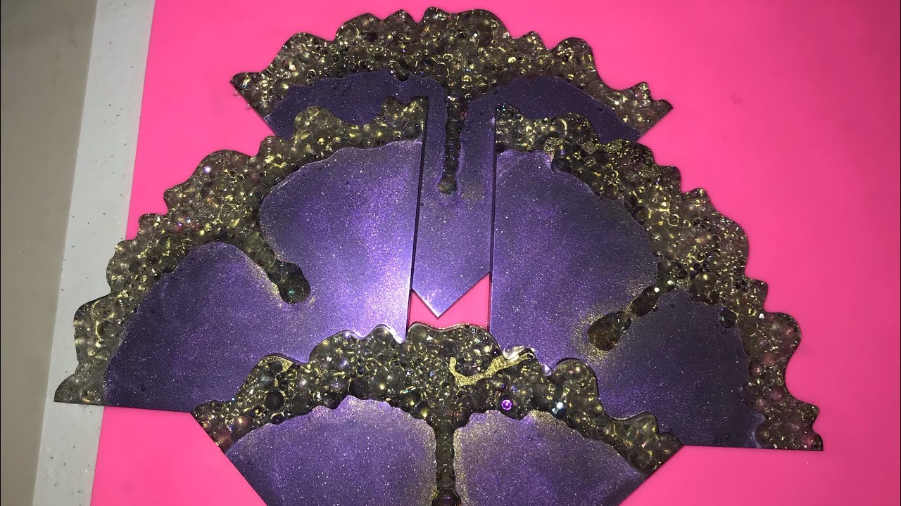 #90 EPOXY RESIN COASTERS USING DIAMONDS!! - YouTube