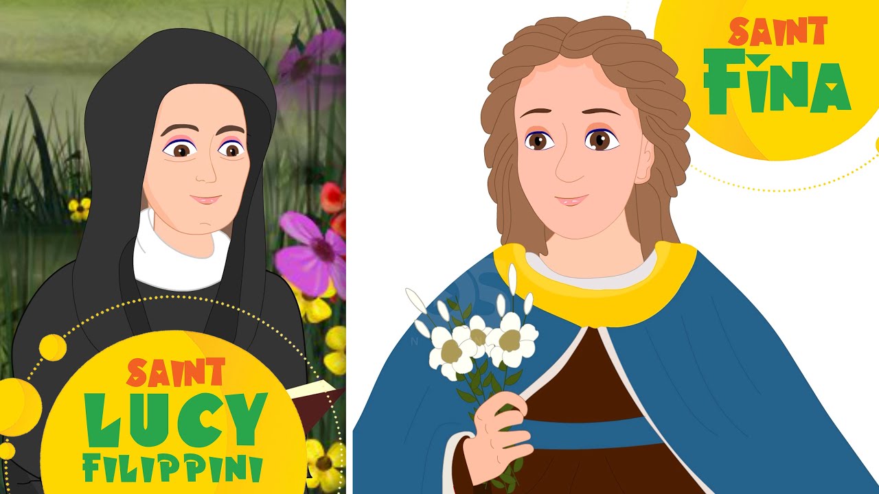 Saint Lucy Filippini & Saint Fina I Compilation Video I #saints # ...