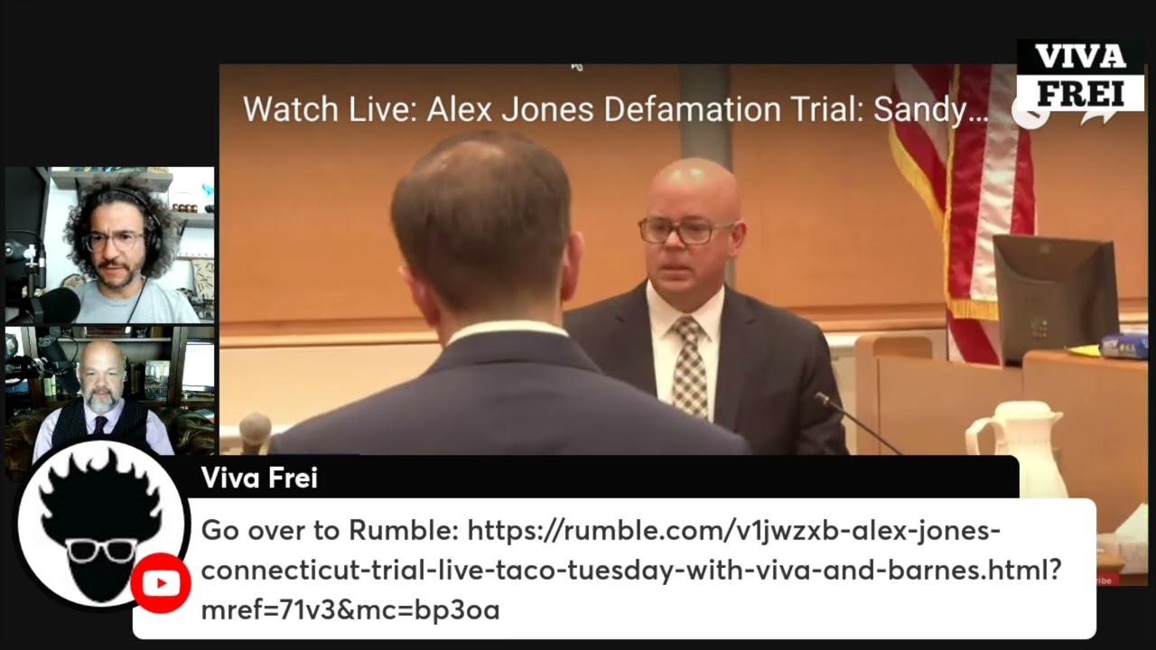 Alex Jones Trial Day 1 With Viva & Barnes Commentary - Viva & Barnes ...