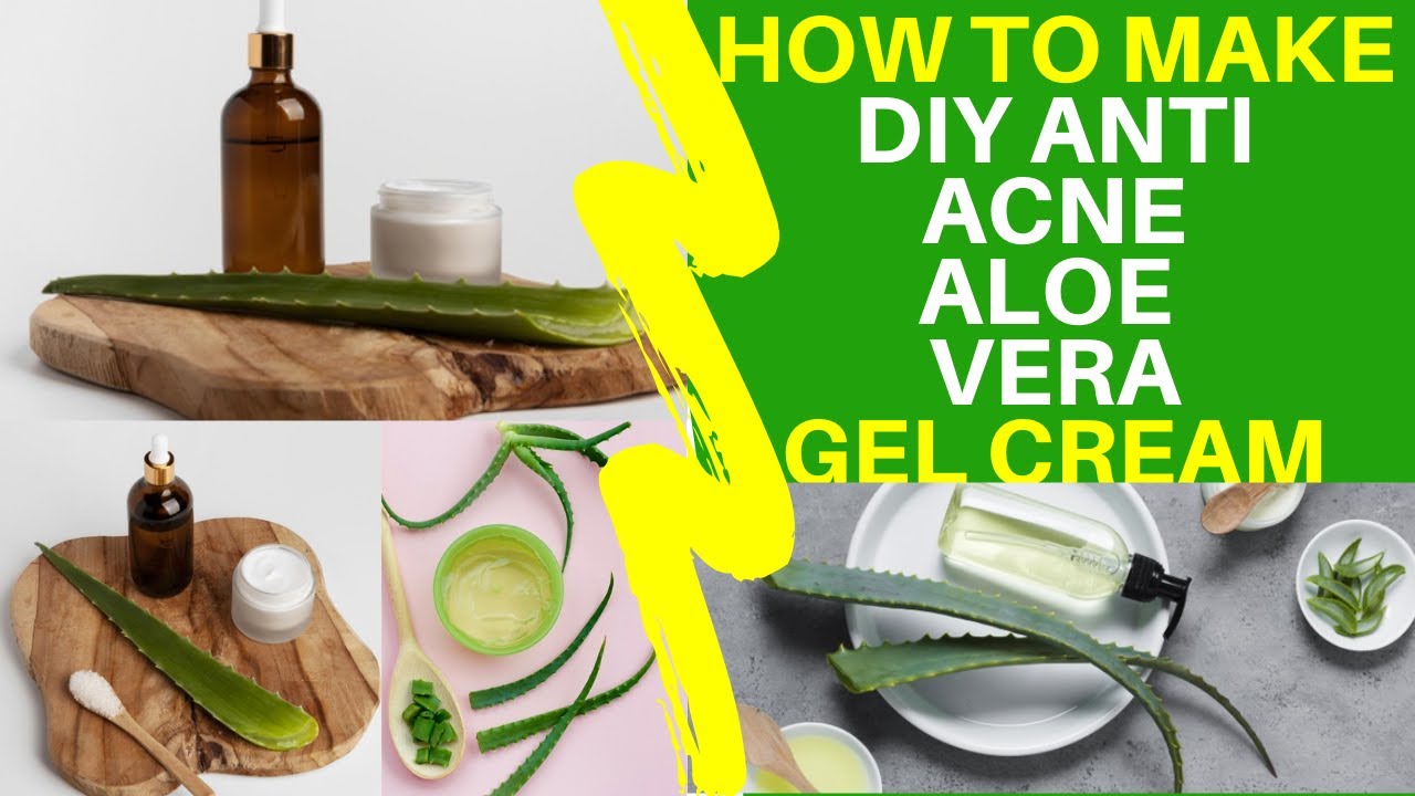 DIY Aloe Anti Acne Gel Cream: Easy Homemade Night Cream With Aloe Vera ...