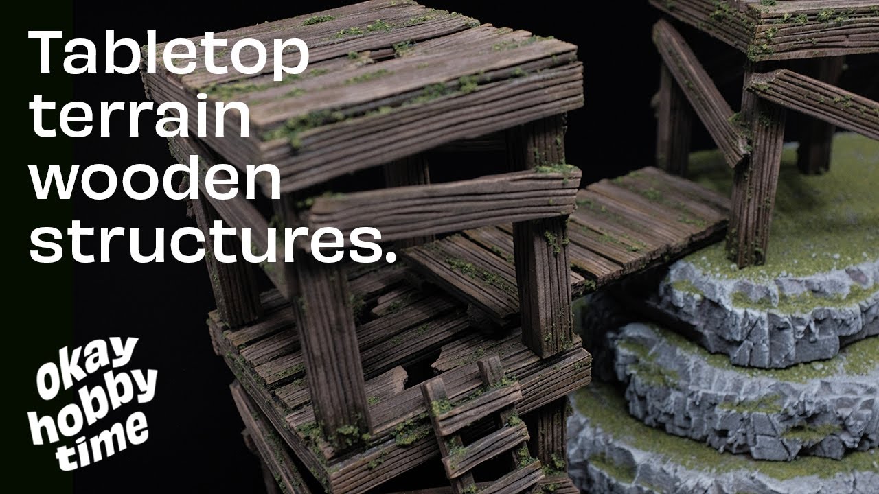 Wood wargaming terrain structures for Warhammer, D&D, and more! - YouTube
