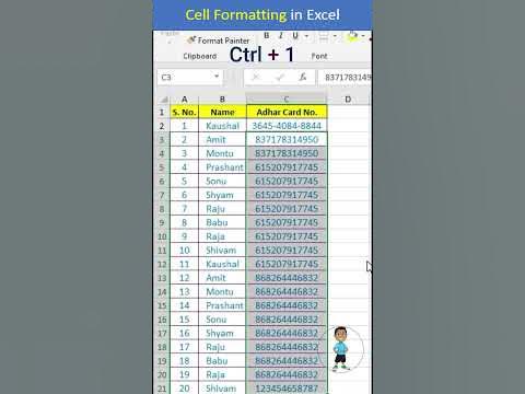 Excel Interview Question Data Formatting in Excel #excel #exceltips #exceltutorial #msexcel # ...