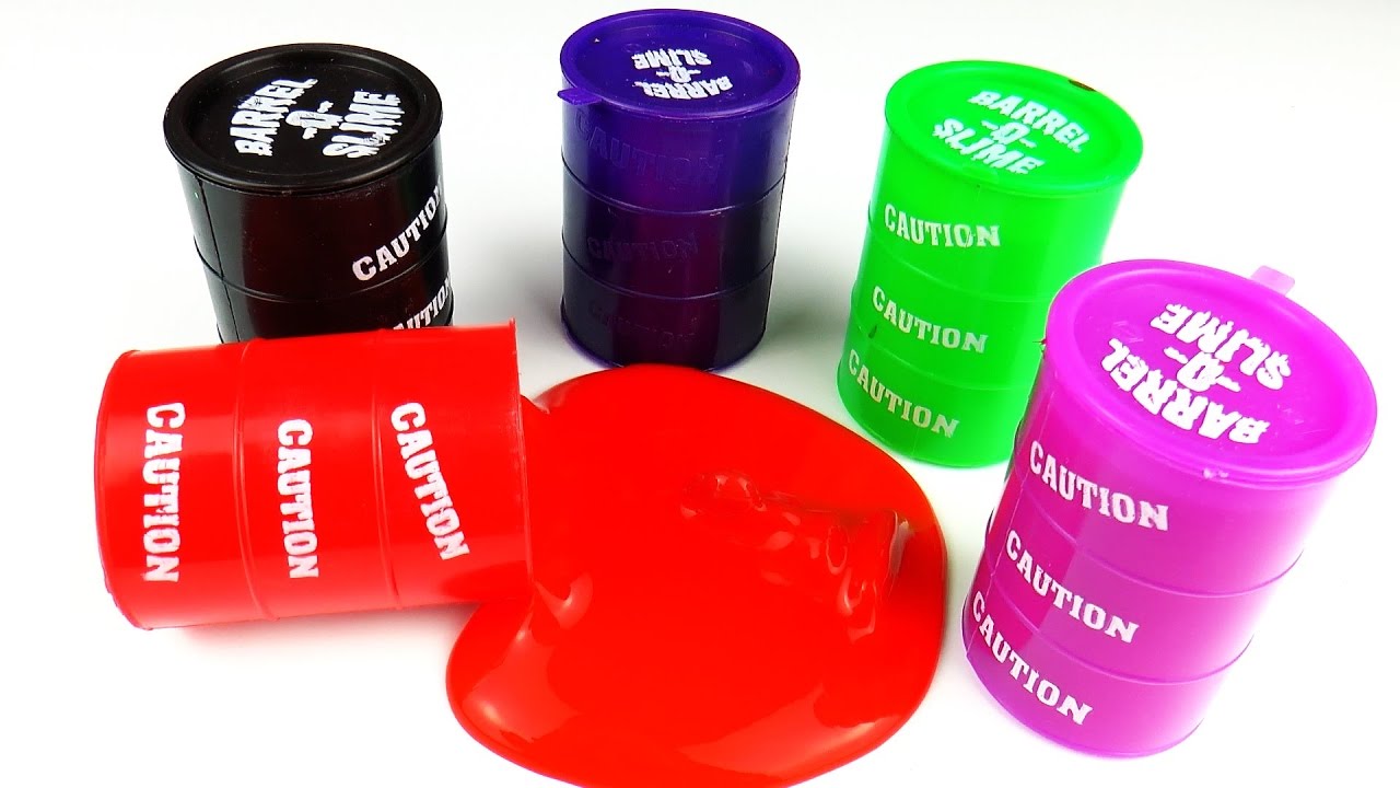 Clay Slime Surprise Toy Spongebob Cartoon Slime Barrel - YouTube