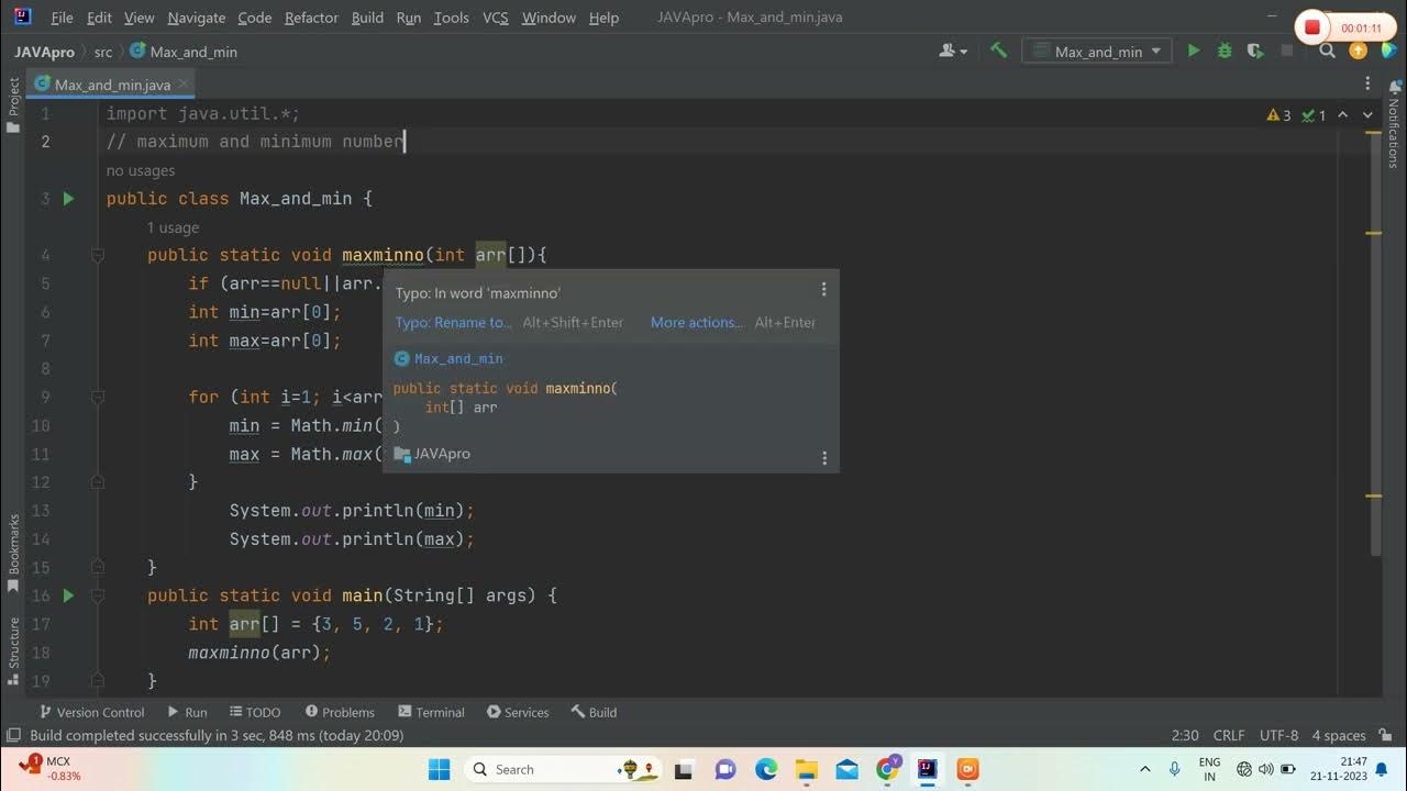 Maximum and minimum number - YouTube