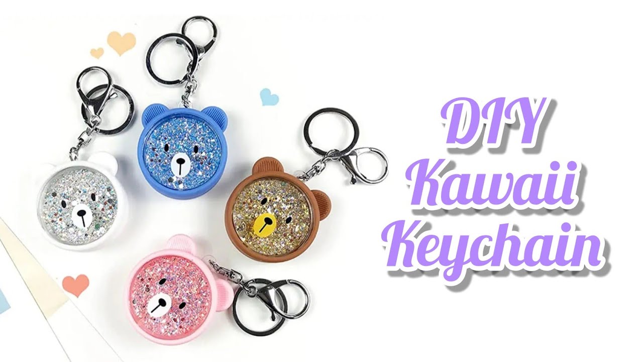 DIY Clay Keychain || Plastic Bottle Craft || Air dry clay keychain ...