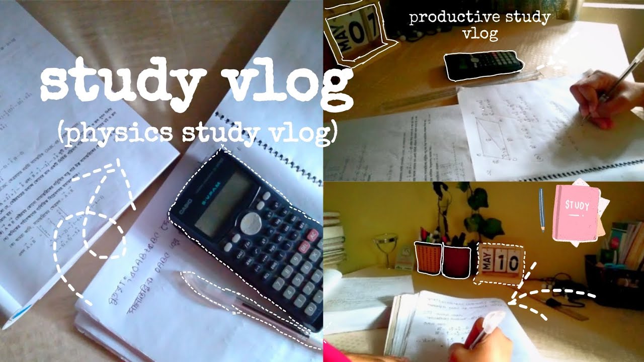 Study Vlog ( weekly study vlog, studying physics) 📚 - YouTube