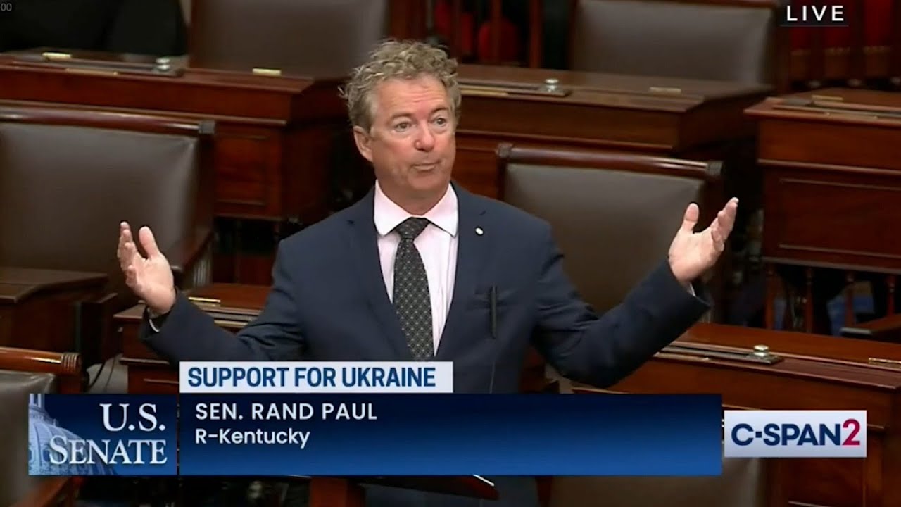 Rand Paul doesn't want to give aid to Ukraine because... reasons ...