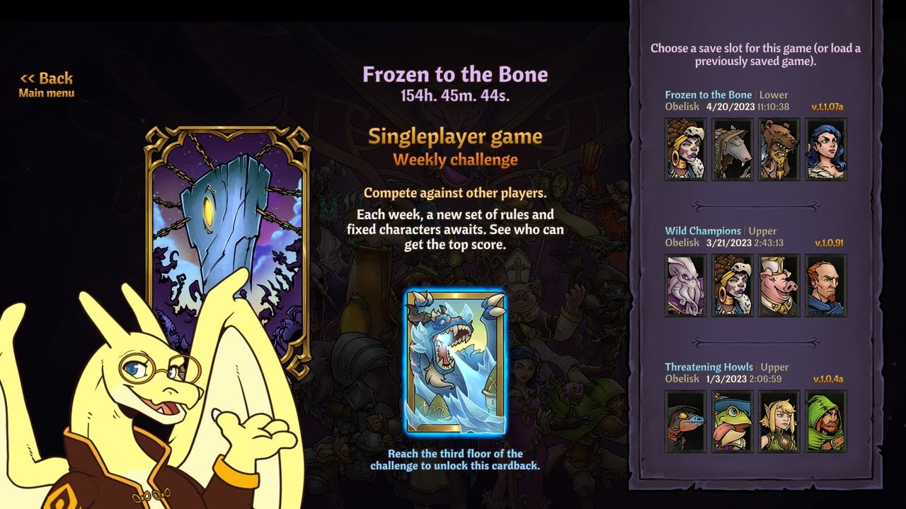 Winning the Weekly Frozen to the Bone 1.2 - Across The Obelisk November ...