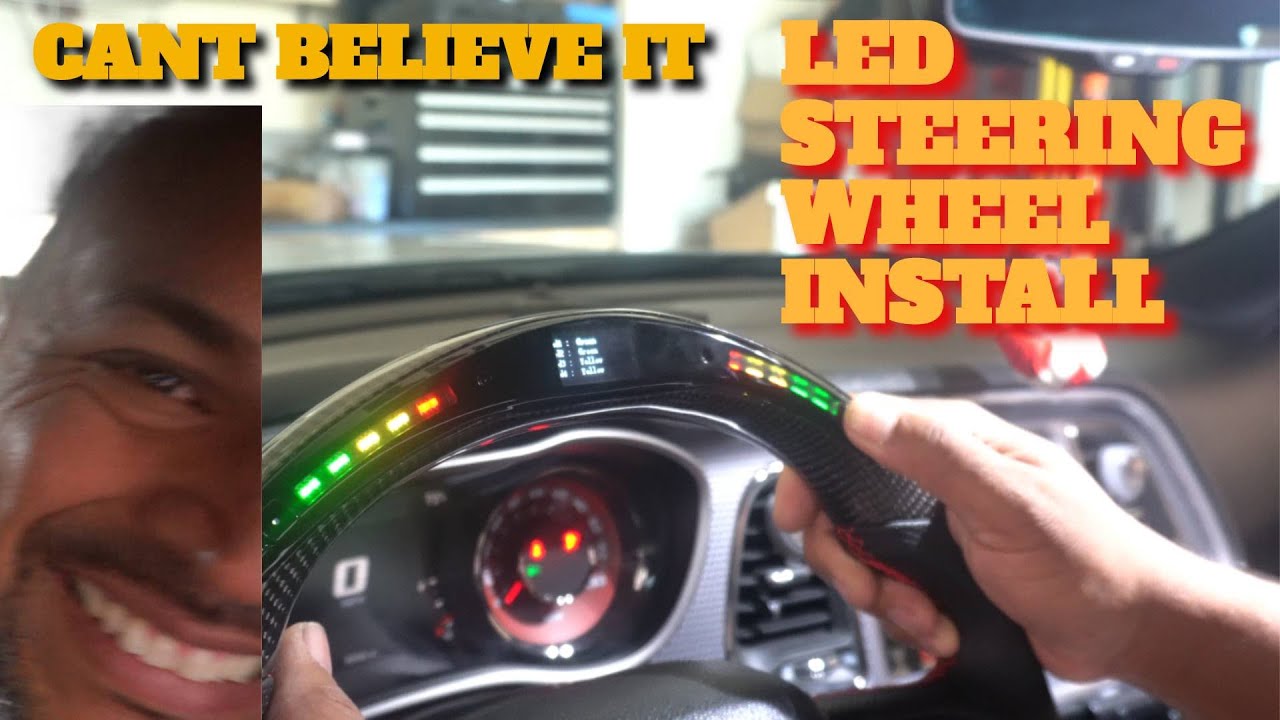 OHC LED STEERING WHEEL INSTALL ON HELLCAT CHALLENGER - YouTube