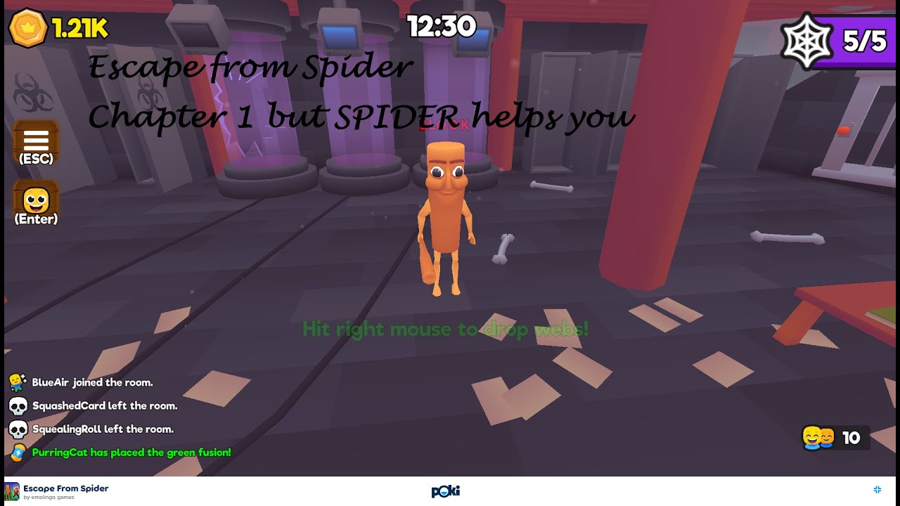 Escape from Spider: Chapter 1 but SPIDERS help you - YouTube