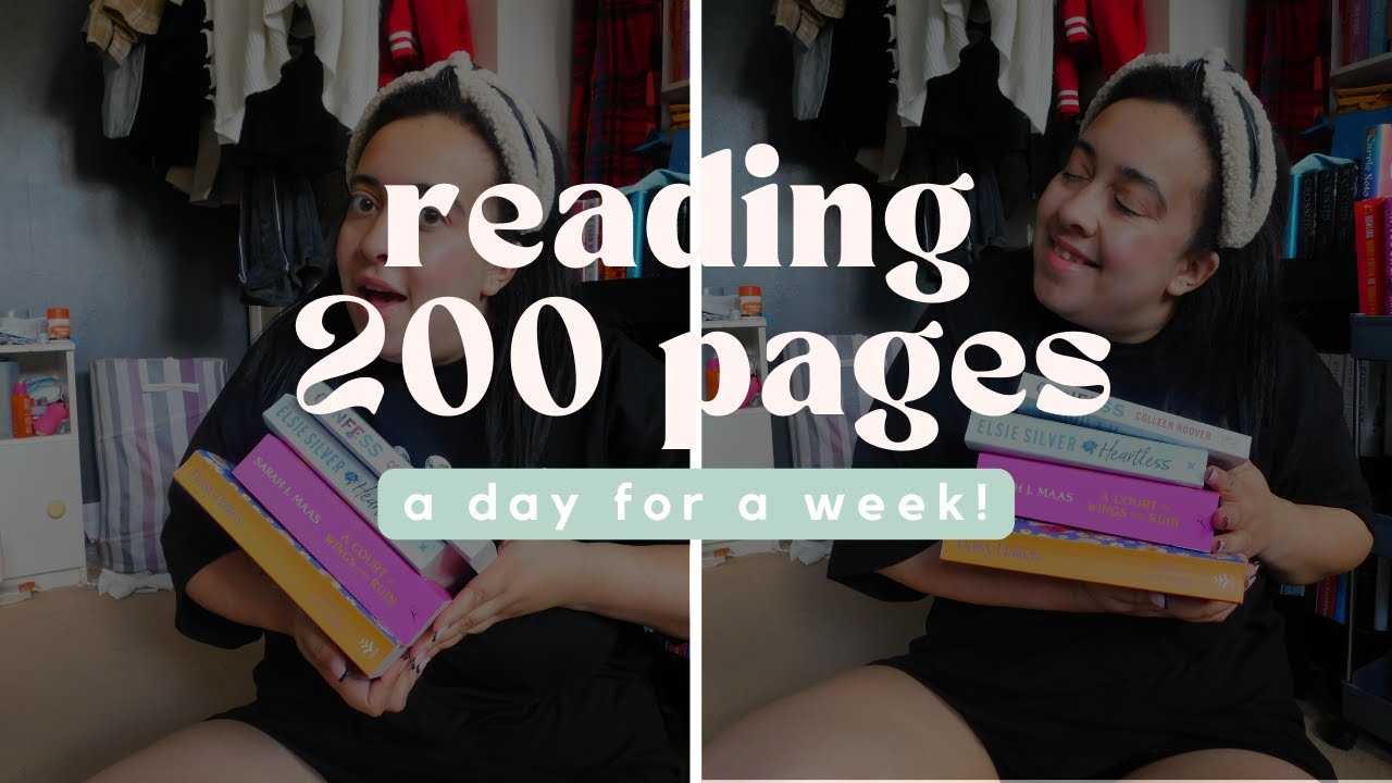 can i read 200 pages a day for a week? - YouTube