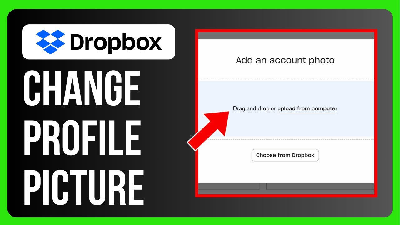 How to Change Profile Picture in Dropbox - YouTube
