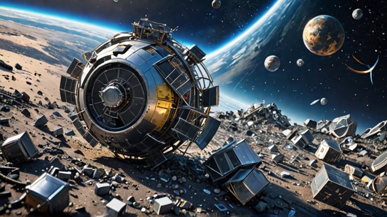Space Junkyard The Cluttered Landscape of Earth's Orbit - YouTube