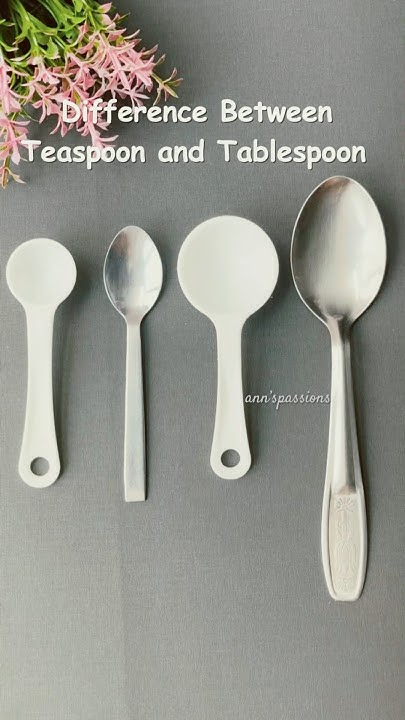 Teaspoon vs Tablespoon | Difference Between a Teaspoon and a Tablespoon | Tsp vs Tbsp🥄#Shorts ...