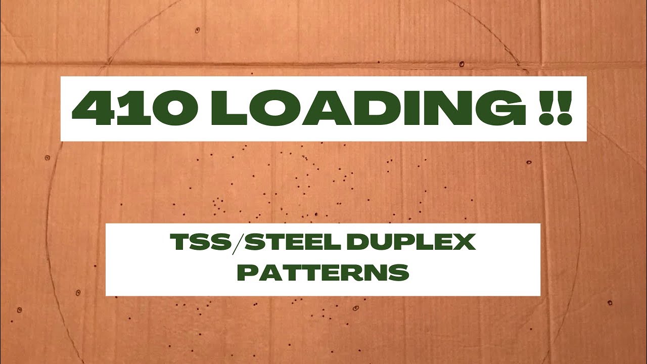 410 TSS/Steel Duplex Pattern Review!!! Multiple 410 Duck Hunting Bird ...