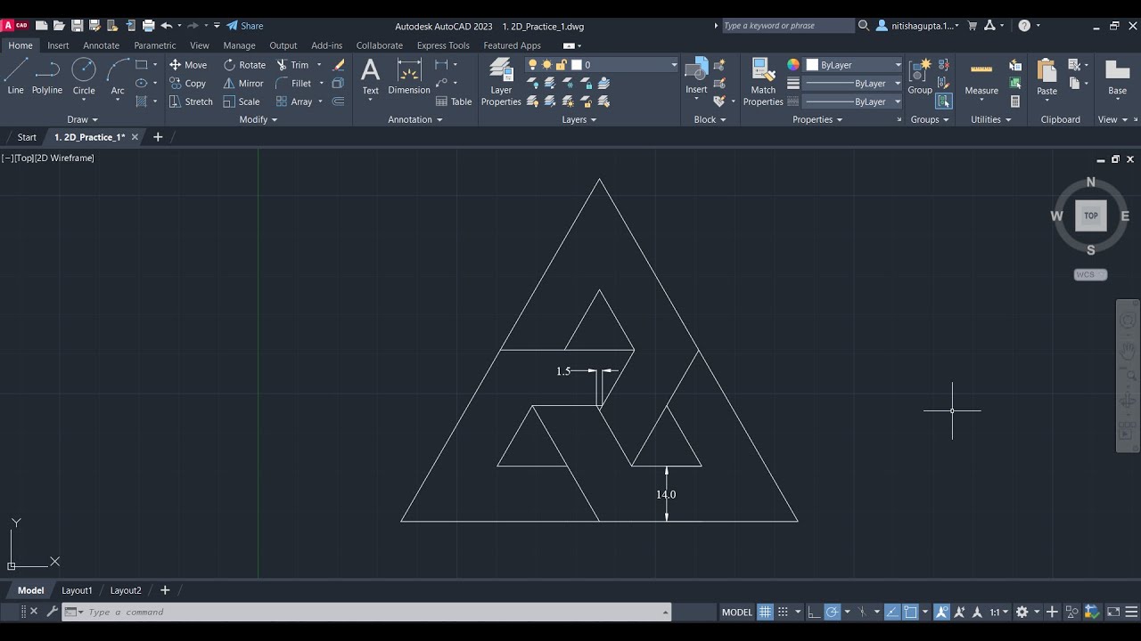 Impossible Triangle In AutoCAD YouTube impossible-triangle-in-autocad-youtube