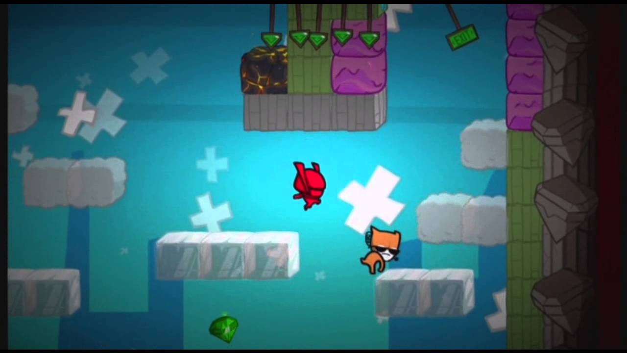 BattleBlock Theater Chapter 1 Levels 4-6 A++ Guide - YouTube