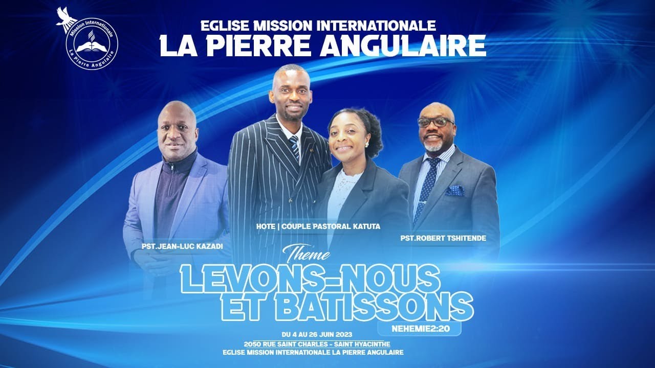 Culte du 25 juin 2023. Levons-nous et batisons. Pasteur David KASONGO ...