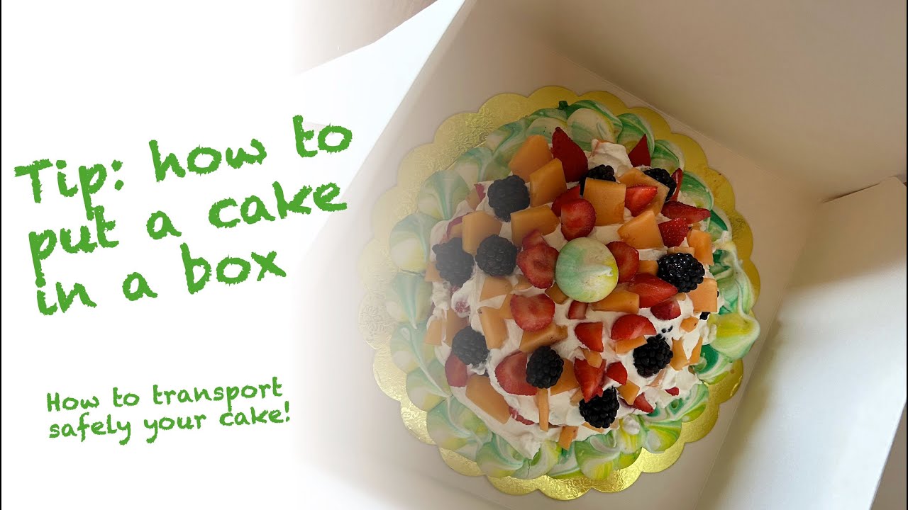 Easily transport your cake tip: how to easily put your cake in a box ...