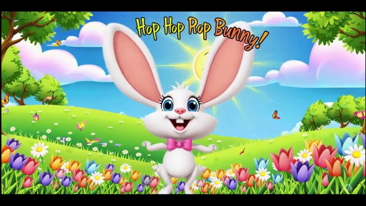 Hop Hop Bunny! 🐰 | Fun Bunny Dance Song for Kids | Learn to Move ...
