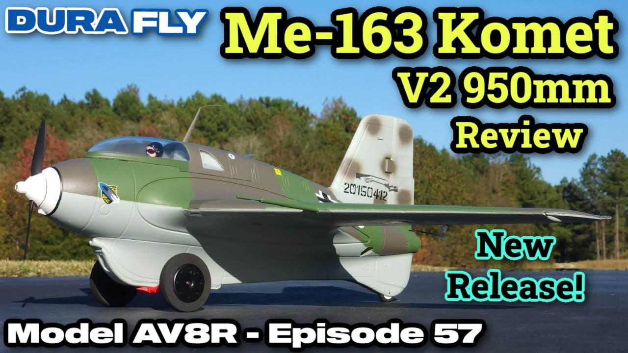 Durafly (PNF) ME-163B V2 "White 10" WWII Interceptor Fighter EPO 950mm ...