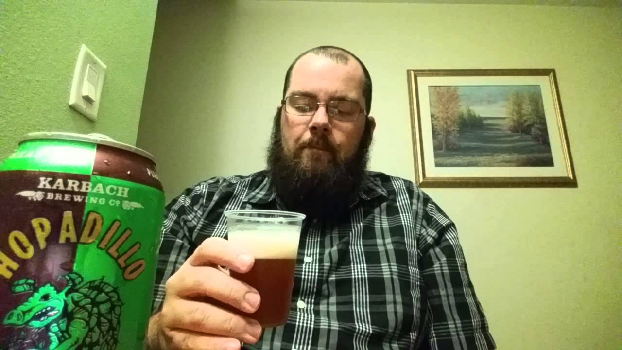 Karbach Brewing Hopadillo Beer Review - YouTube