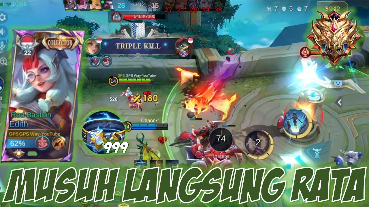 GAMEPLAY TOP EDITH LATE GAME FULL STACK THUNDER BELT, MUSUH LANGSUNG ...