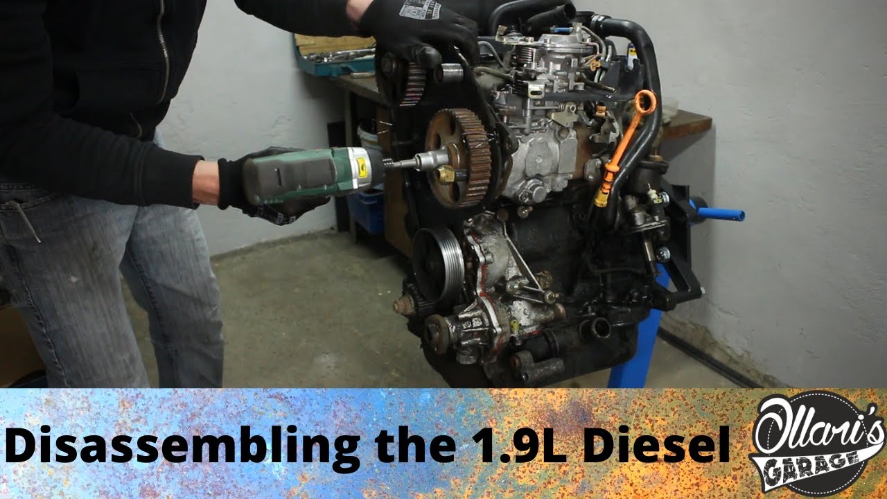 Part 1 Overhauling the Junkyard 1.9 Diesel Engine // 1984 VW T3 Single ...