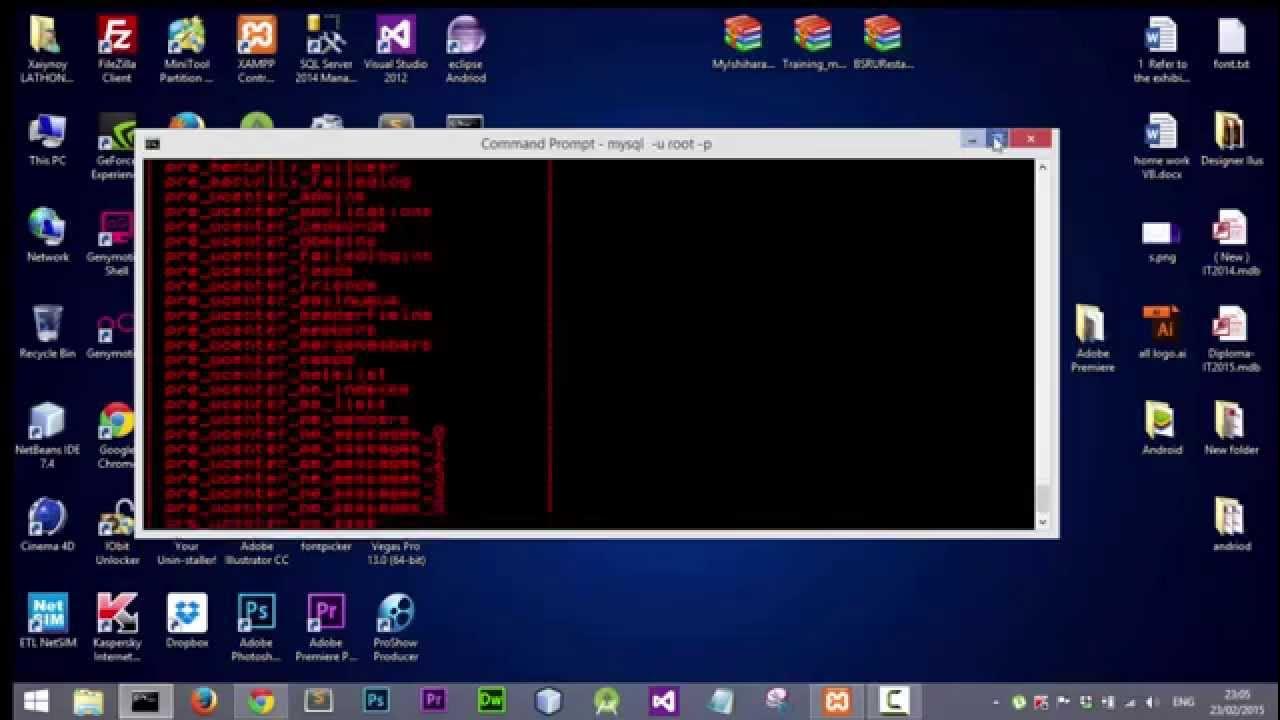 mysql is not recognized as an internal or external command, operable program or batch file ...
