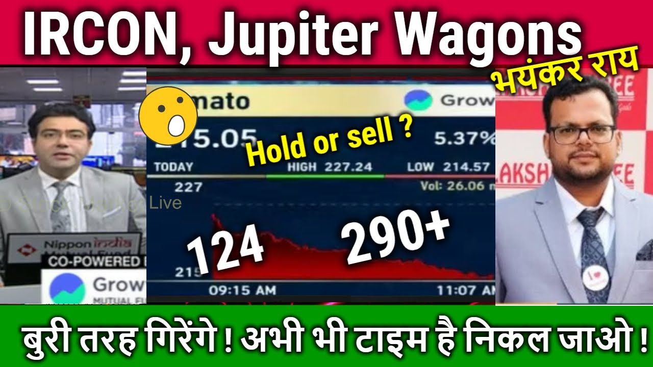 IRCON,Jupiter Wagons share latest news/kitna girega ? analysis,jwl ...